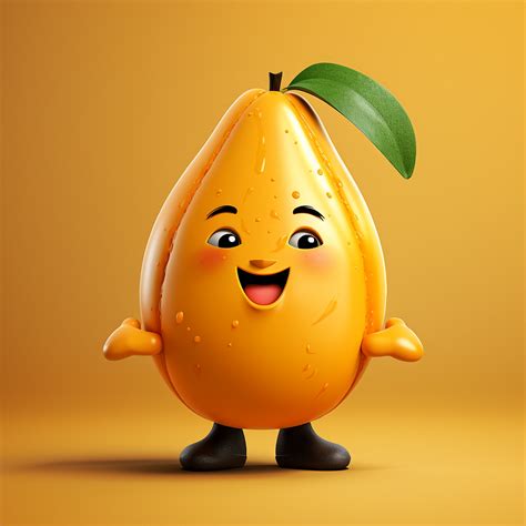 Download Ai Generated Mango Cartoon Royalty Free Stock Illustration