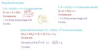 Problems On Types Of Functions Relations And Functions PPT