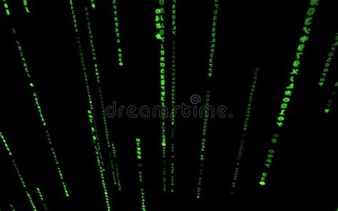 Computer Code Falling Matrix Style Stock Illustration Illustration Of Encoded Communication