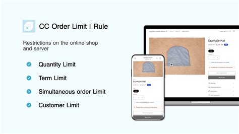 Cc Order Limit Rule Order Limits Quantitytermcoming Soonsimultaneouscustomer Shopify