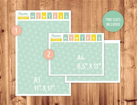 Gender Neutral Chore Routine Reward Chart Task Cards Etsy