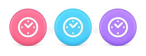 Alarm Clock Time Countdown Button Deadline Measurement 3d Realistic