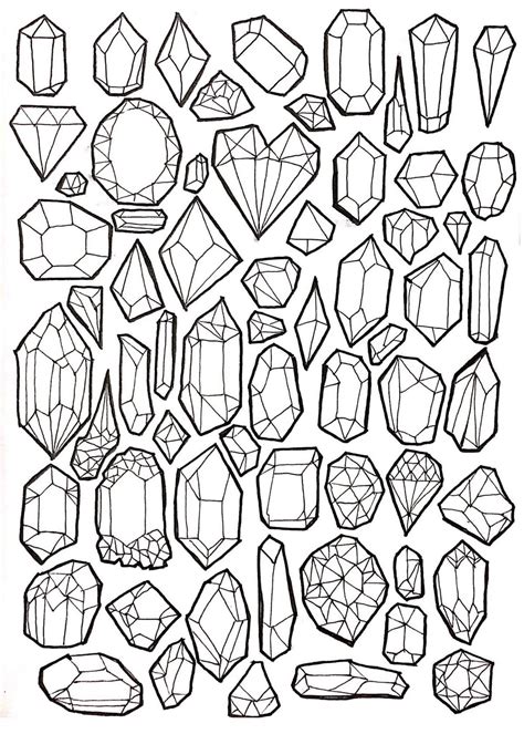 Crystal Coloring Pages Printable 2025