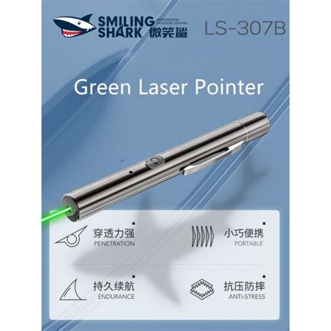 Smilingshark Ls307b Rechargeable Green Laser Pointer Protable Laser Pen Cat Play Laser Light