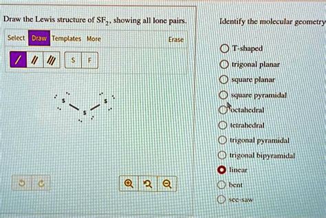 Solved Draw The Lewis Structure Of Sf2 Showing All Lone Pairs