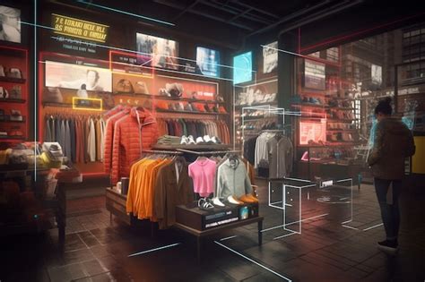 Premium Ai Image Augmented Reality Technology Concept Applied To Retail