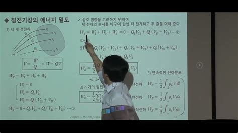 66 정전기장의 에너지 개념이해 정전기장 전자기학 황성태 Youtube