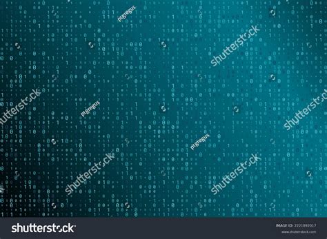 Blue Digital Data Matrix Binary Code Stock Vector Royalty Free