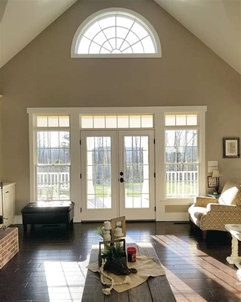 Living Room With French Doors