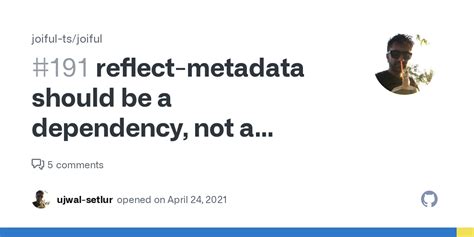 Reflect Metadata Should Be A Dependency Not A DevDependency Issue