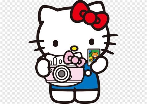 헬로 키티 일러스트 헬로 키티 카메라 캐릭터 헬로 키티 프레임 사진 바탕 화면 배경 화면 Png Pngegg