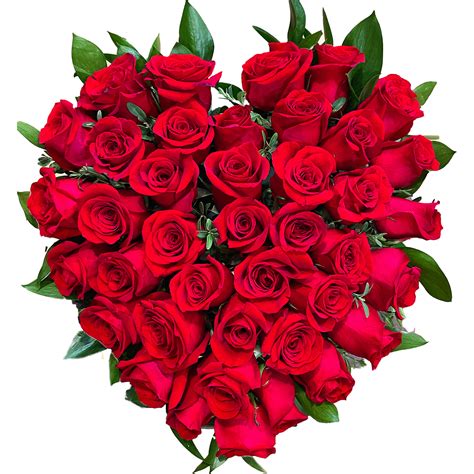 Corazón De Rosas Rojas Floristería Morris