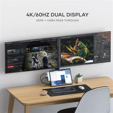 Dual Usb C Hub For Surface Pro 9 Satechi