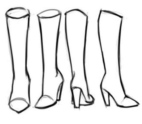 How To Draw Boots Enjoy Drawings Drawing Base Design Reference