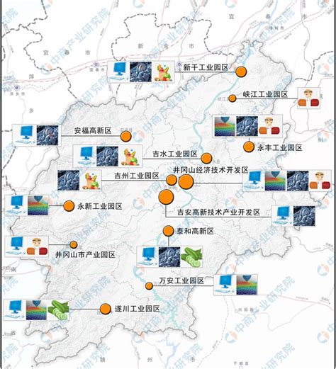 2022年吉安市产业布局及产业招商地图分析 吉安市电子信息产业联盟