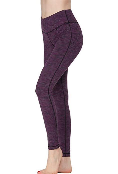 Women Yoga Pants Workout Running Leggings Purple Xs Yoga Pants