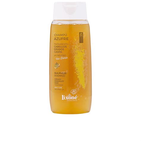 Azufre Champú Antigrasa Anticaspa Vegano Lixone Shampoos Perfumes Club
