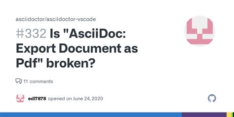 Is Asciidoc Export Document As Pdf Broken · Issue 332