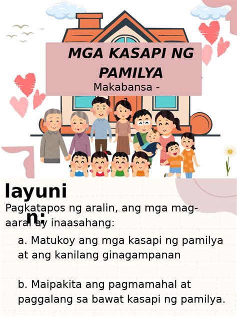 Mga Kasapi Ng Pamilya Pdf