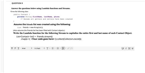Solved QUESTION Answer The Questions Below Using Lambda Chegg