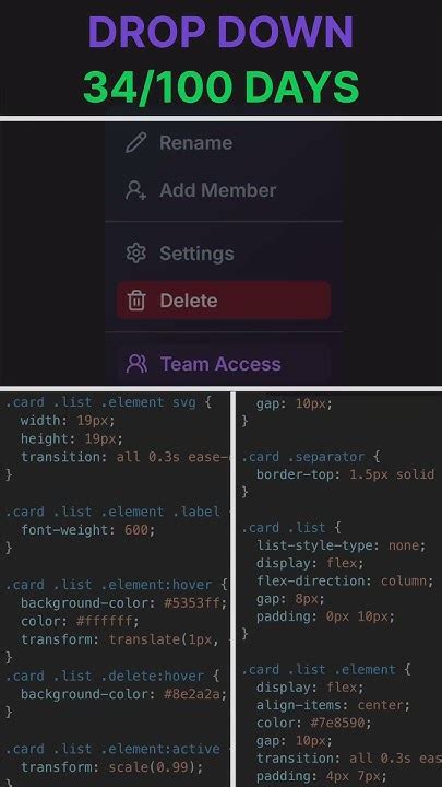 Drop Down Html And Css 100daysofcodingchallenge Youtube