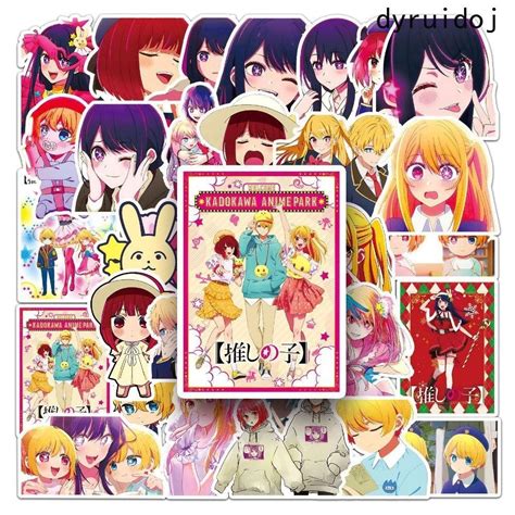 Dyruidoj Pcs Oshi No Ko Stickers Paper Pvc Oshi No Ko Decorative Sticker Kawaii Japan Anime