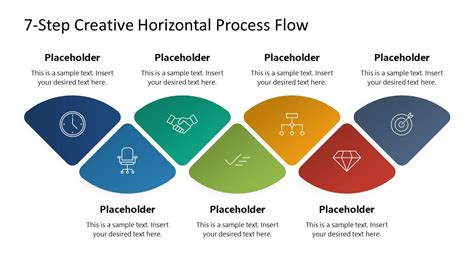 Item Creative Horizontal Process PowerPoint Template