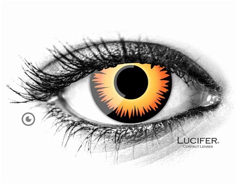 Orange Werewolf Prescription Contact Lenses Maxvue Colored