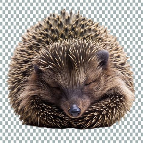 Premium Psd Hedgehog With Transparent Background Isolated Png Psd Highquality