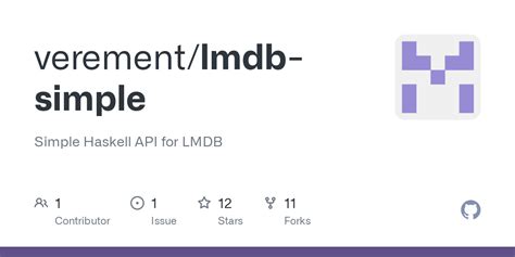 github verement lmdb simple simple haskell api for lmdb