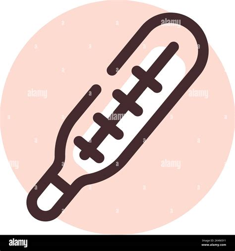 Covid 19 Temperature Measurement Illustration Vector On A White