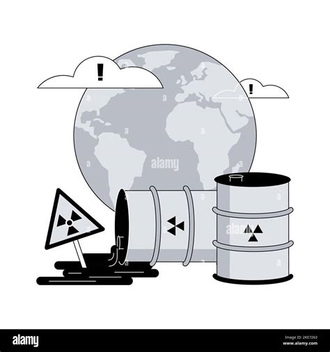Radioactive Pollution Abstract Concept Vector Illustration Radioactive