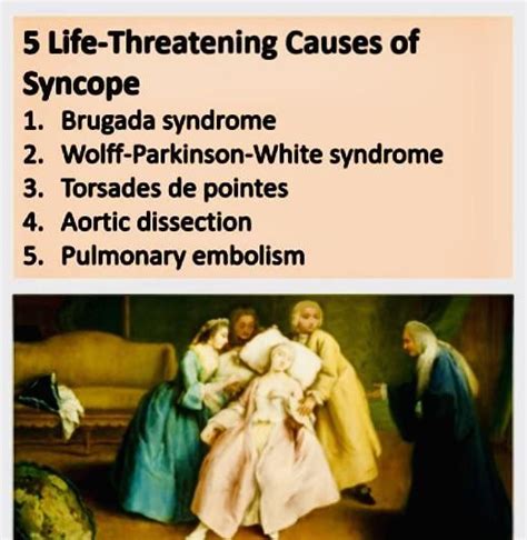 5 Life Threatening Causes Of Syncope R Foamed911