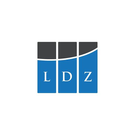 Ldz Letter Logo Design On White Background Ldz Creative Initials