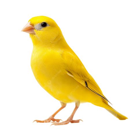 Bright Yellow Bird Resting In Nature Bird And Branch Natural Bird
