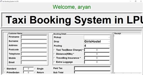 Create Cab Booking System Python Project