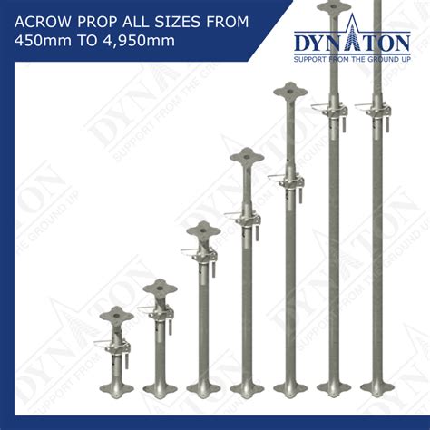 Acrow Props From 045m To 495m Dynatons Acrow Prop Series