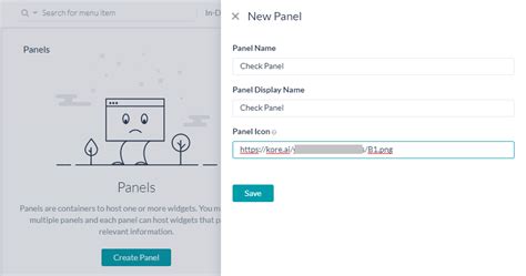 Panels Widgets Kore Ai Documentation