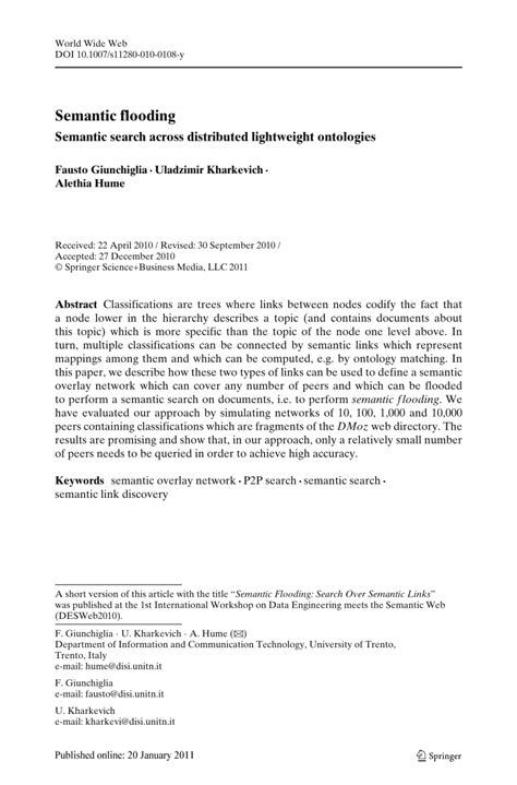 pdf semantic flooding semantic search across distributed lightweight
