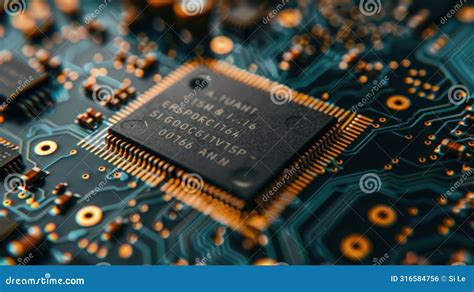 Advanced Gpu Cpu Microchip For Ai Technology Close Up On Powerful Computer Board As Wide Banner