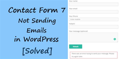 Contact Form 7 Not Sending Emails In Wordpress [solved]