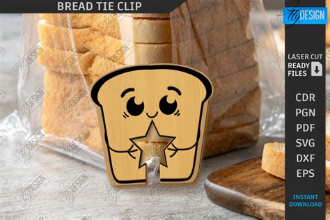 Bread Clip Laser Cut Bread Bag Clip Holder Funny 6073039