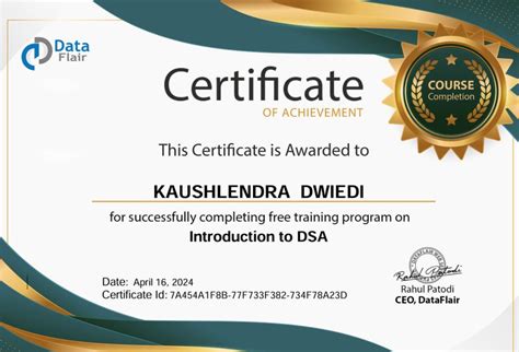 “🌟 Thrilled To Showcase My Dataflair Certificate For Acing The Introduction To Data Science