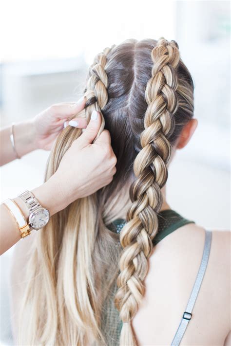 How To Get The Kylie Jenner Double Dutch Braids Stylisted Bun Hairstyles For Long Hair