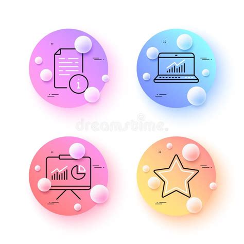 Presentation Online Statistics And Manual Minimal Line Icons For Web Application Printing