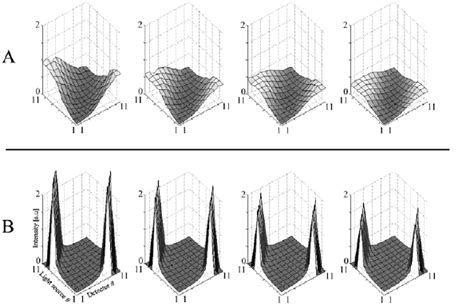 2 the source detector intensity matrices normalised with plane