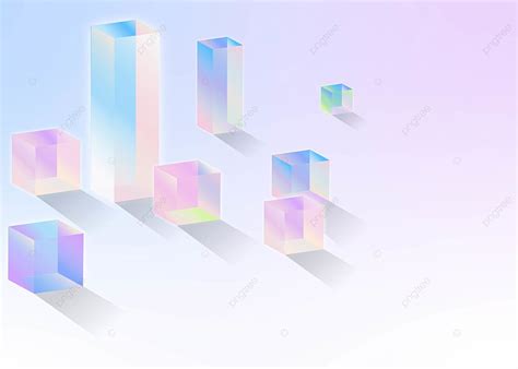 Color Three Dimensional Cube Cuboid Background Color Stereoscopic