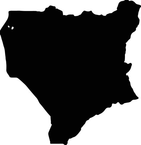 Niassa Mozambique Silhouette Map 37801039 Vector Art At Vecteezy