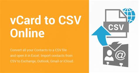 Convert VCard To CSV Online Using Free Contacts Converter