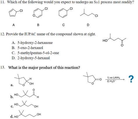 Solved 12 Provide The Iupac Name Of The Compound Shown At